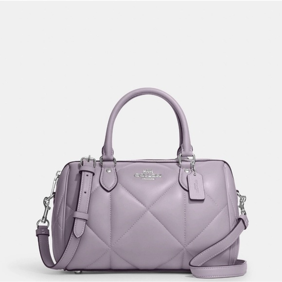 Coach | Bags | Nwt Coach Diamond Quilted Rowan Satchel Woriginal And ...